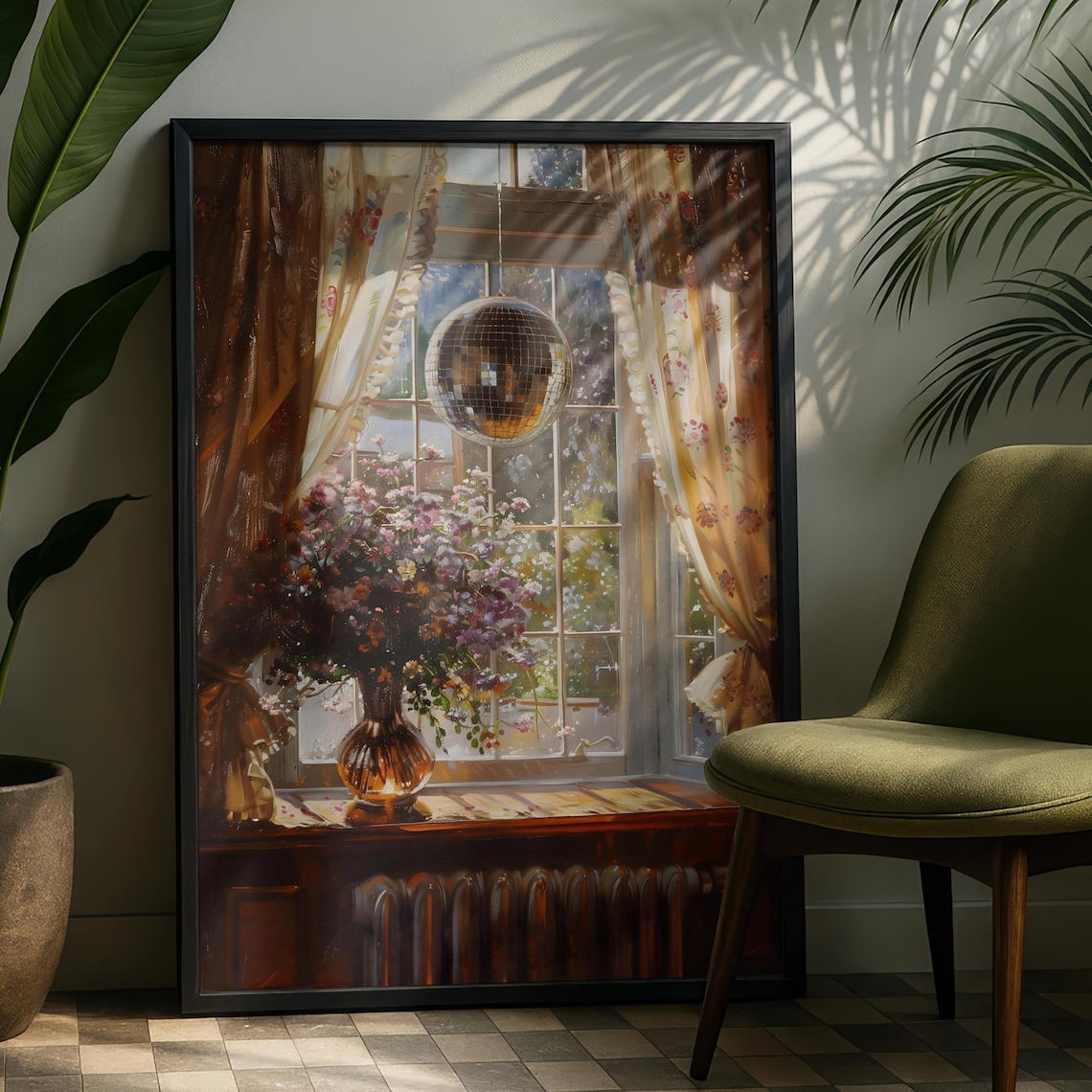 Cottagecore Posters, Discoball Art, Floral Wall Art, Eclectic Art ...