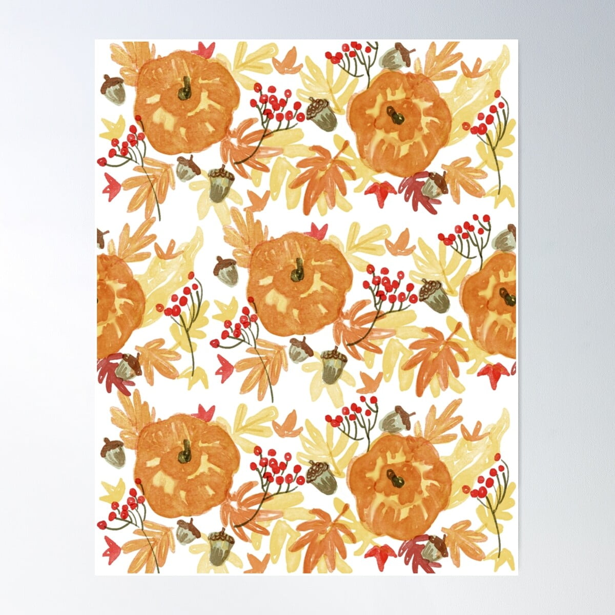 Cottagecore Pumpkins | Aesthetic Autumn Poster Wall Art, Modern Wall ...