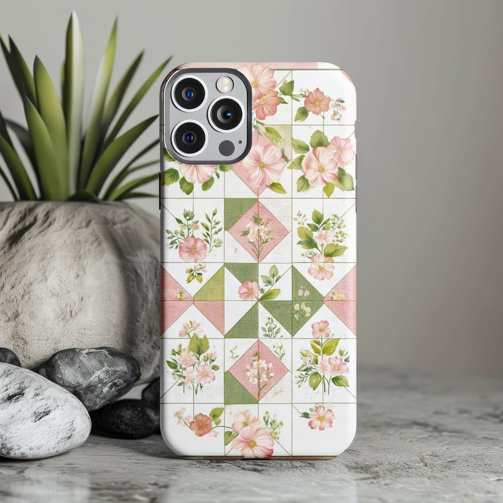 Cottagecore Quilt Floral Boho Chic Art Gift Universal Phone Case for ...