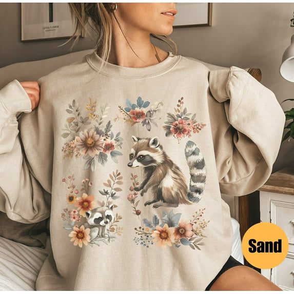 Cottagecore Racoon T-Shirt Mental Health Possum Shirt Fairycore ...