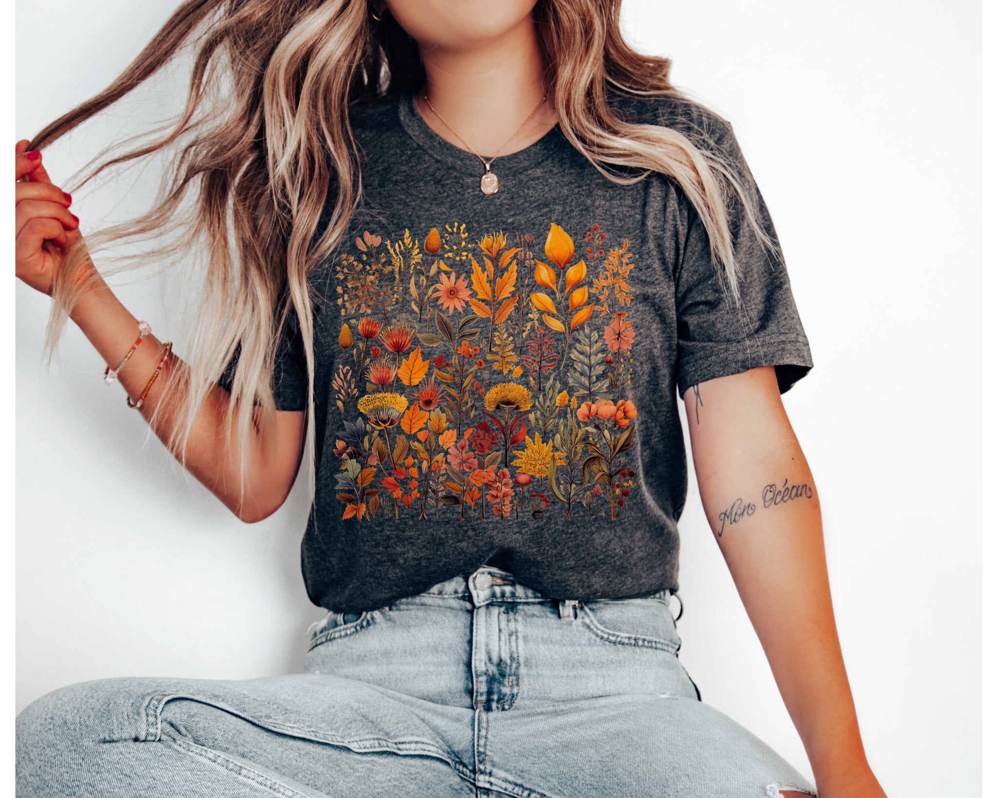 Cottagecore Shirt Granola Girl Boho Wildflower Shirt Botanical Shirt ...