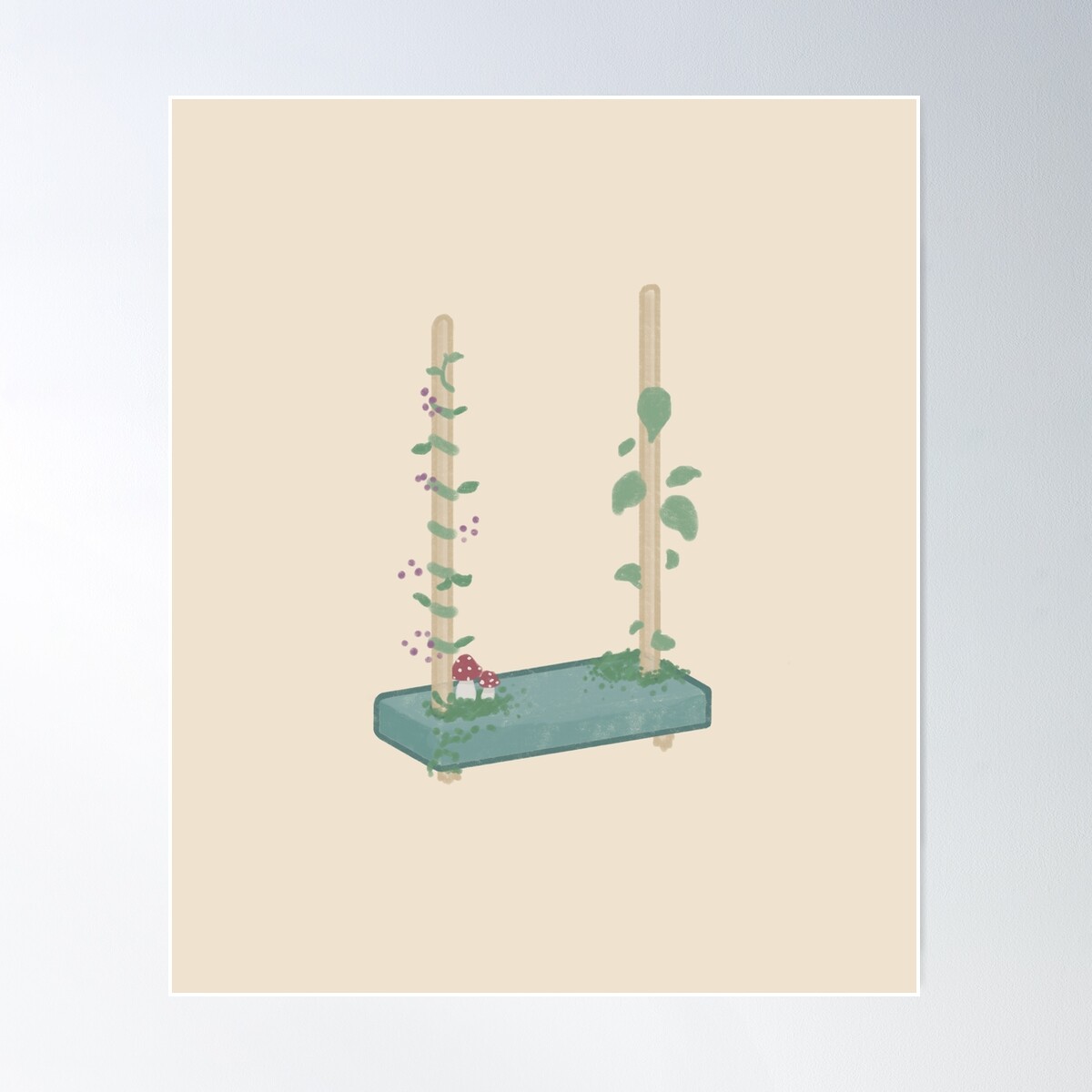 Cottagecore Swing Poster Wall Art, Modern Wall Decor For Living Room ...