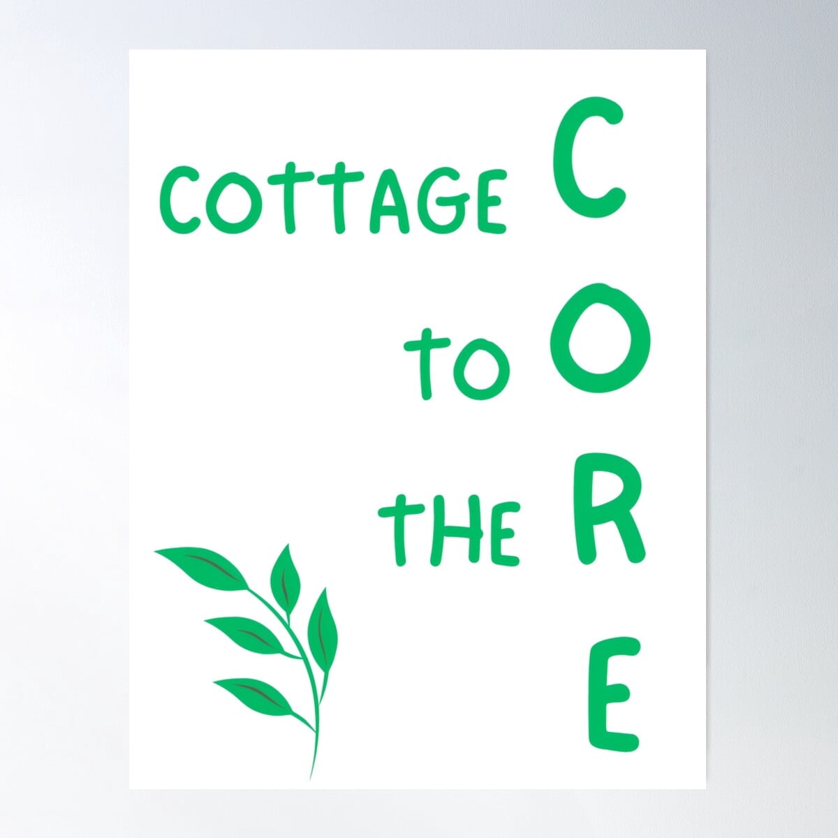 Cottagecore To The Core Poster Wall Art, Modern Wall Decor For Living ...