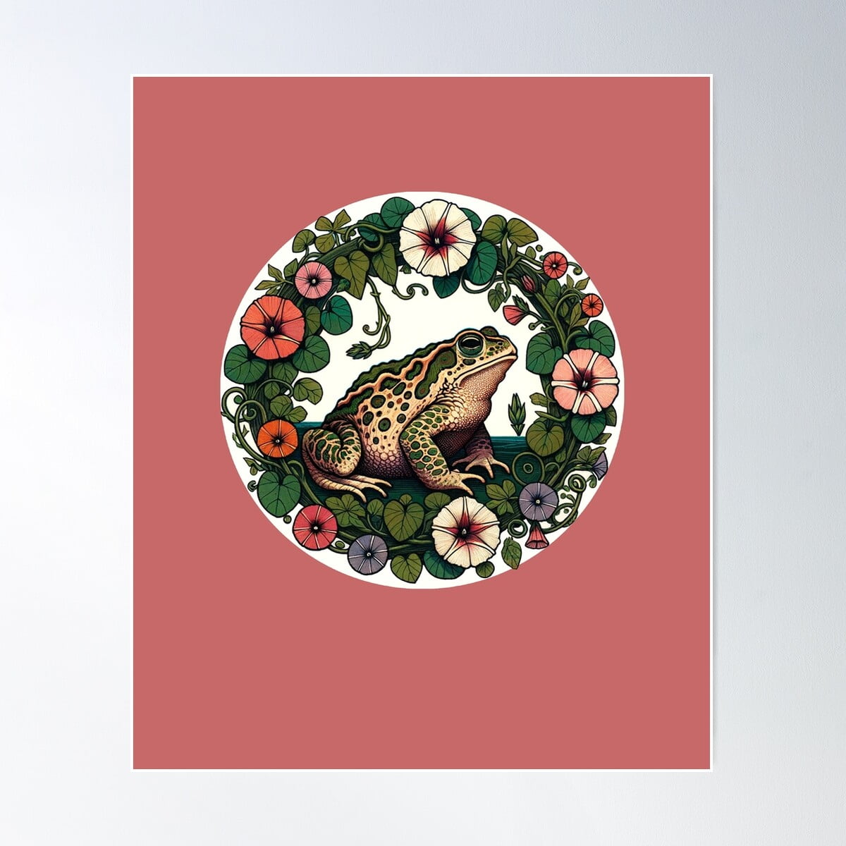 Cottagecore Toad Poster Wall Art, Modern Wall Decor For Living Room ...