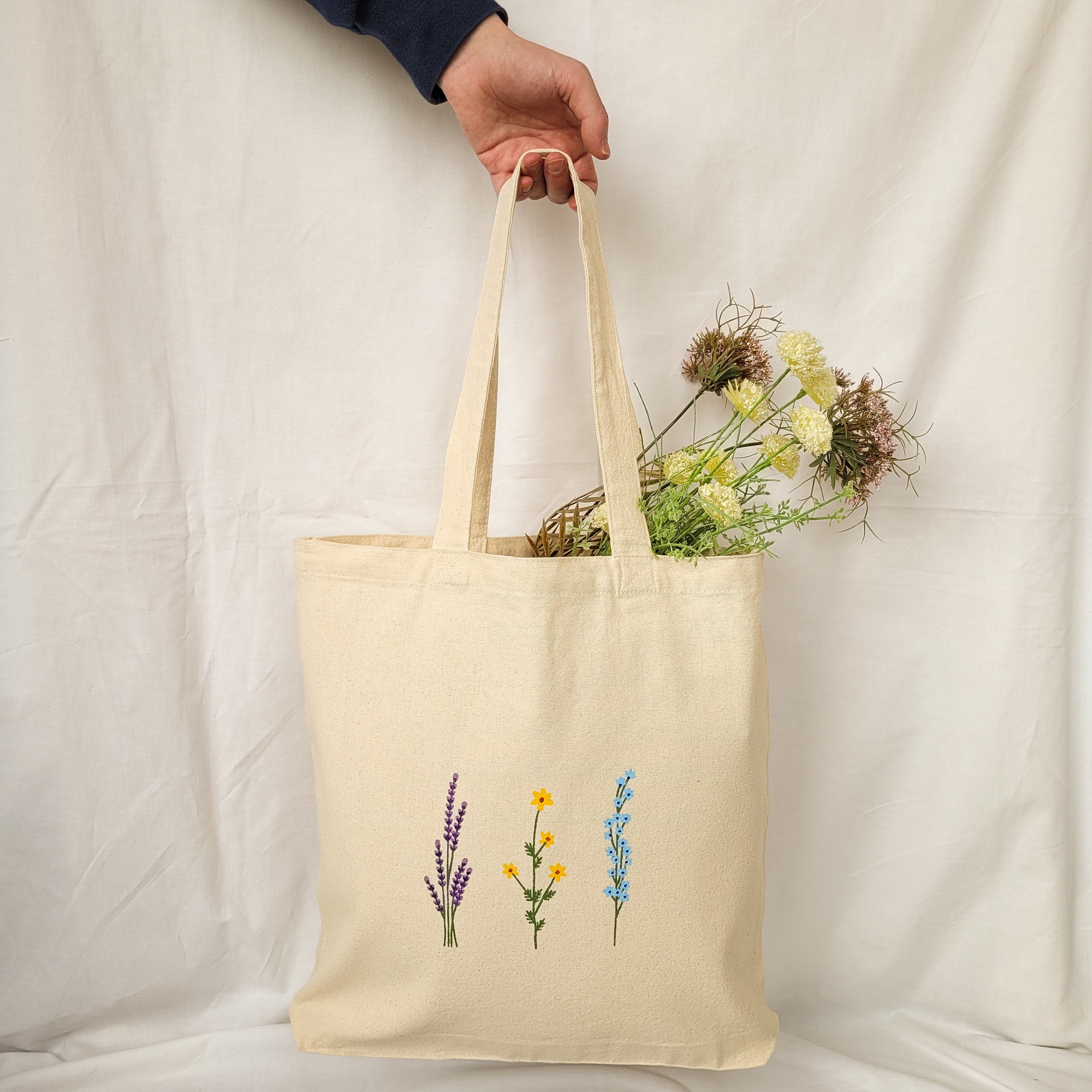 Cottagecore Tote | Aesthetic Canvas Bag | Eco-friendly Flower Tote ...