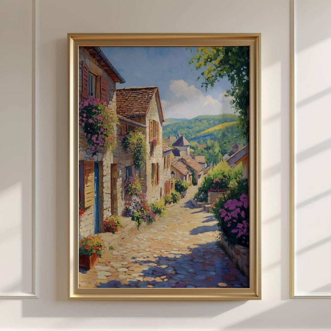 Cottagecore Village Art Country Farmhouse Artwork Design 15, Unframed ...