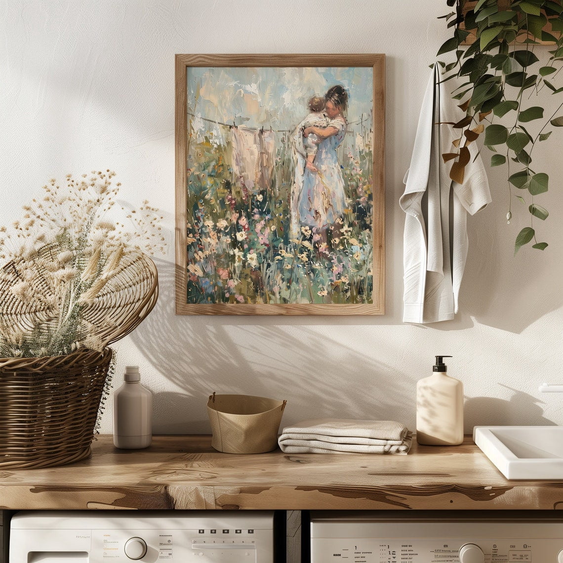 Cottagecore Wall Art For Laundry Room Wall Art Cottagecore Motherhood ...