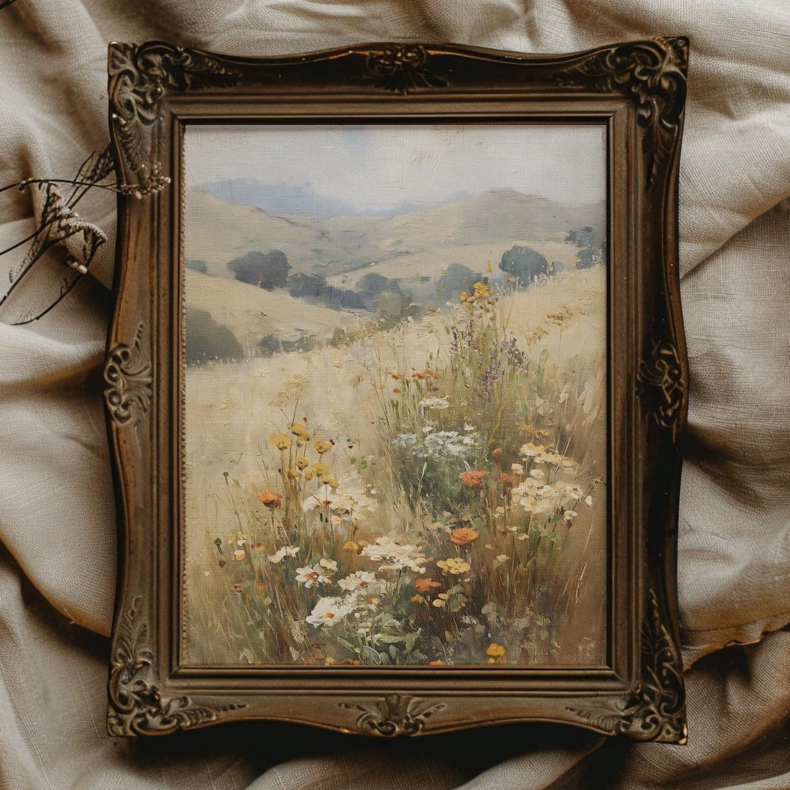 Cottagecore Wall Art Wildflower Meadow Poster Spring Wall Decor ...