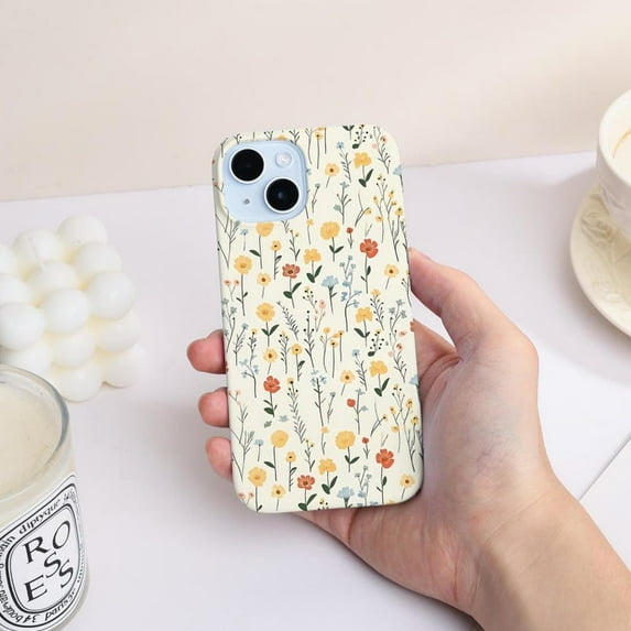 Cottagecore Wildflower Scattered Pattern Phone Case Pastel Art for ...
