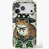Cottagecore Wizard Toad With Daisies Art iPhone Case 11 through 17 Pro ...