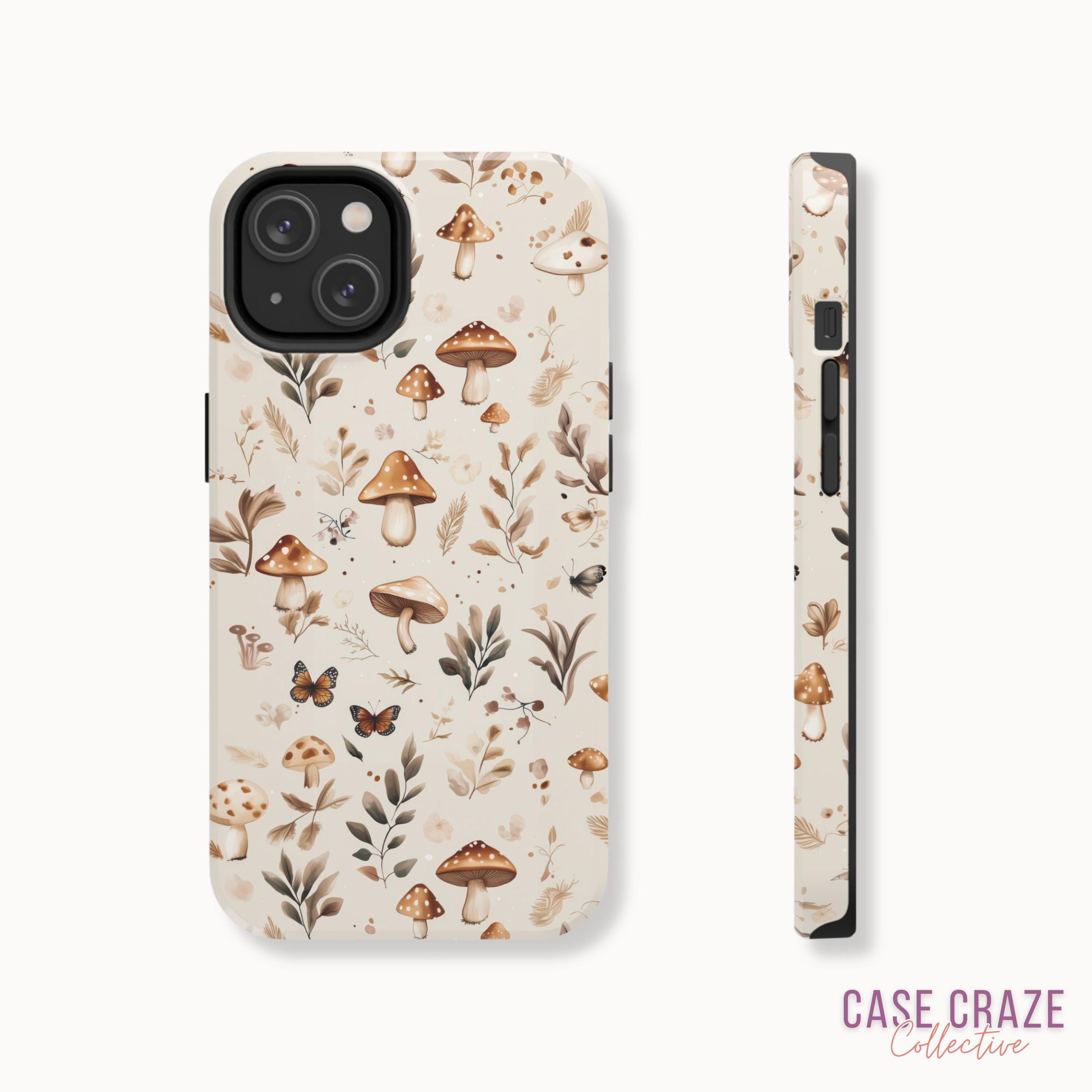 Cottagecore Woodland Mushroom Fall Phone Case 17 16 15 14 13 12 11 Pro ...
