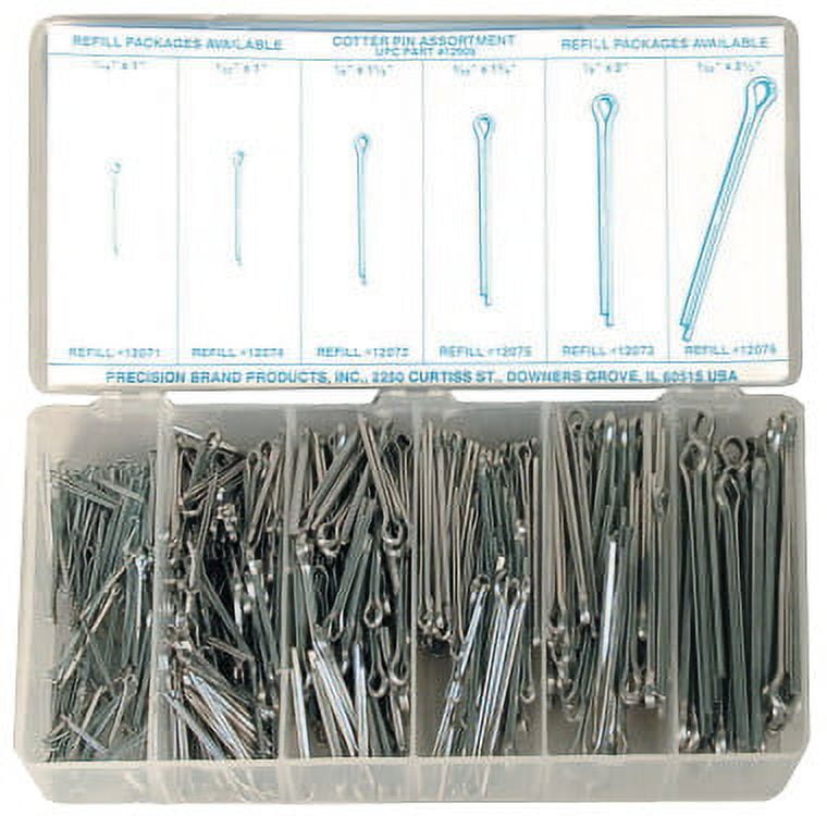 Cotter Pin Assortments, Steel, 600 per set - Walmart.com