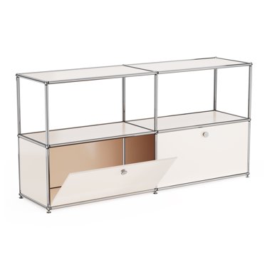 Assembled Storage Cabinet With Expanded Metal Door, 36x18x78, Black ...