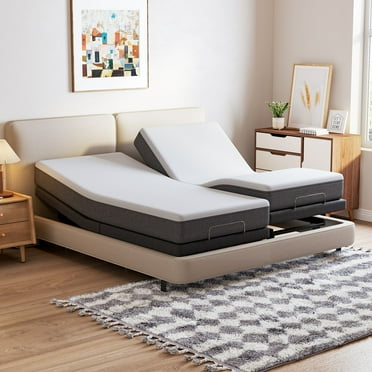Mainstays Power Adjustable Metal Platform Bed Base with Wireless Remote ...