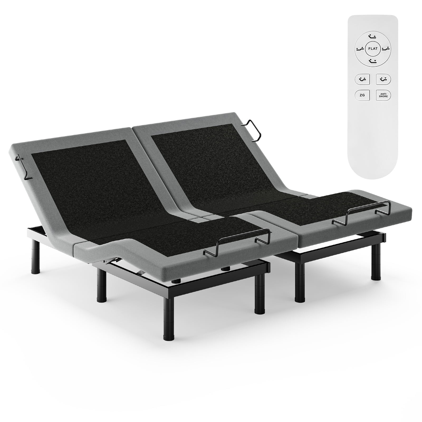 Cottinch Upgrade Adjustable Bed Frame Metal Bed Base with Remote,Head ...