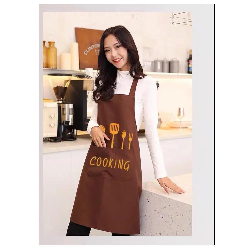 Cotto Linen Striped Apron With Thin Cotton Fabric Waistband For Stain ...
