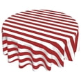 Cotton 2 Inch Wide Stripes Round Tablecloth for Wedding/Bridal Shower ...