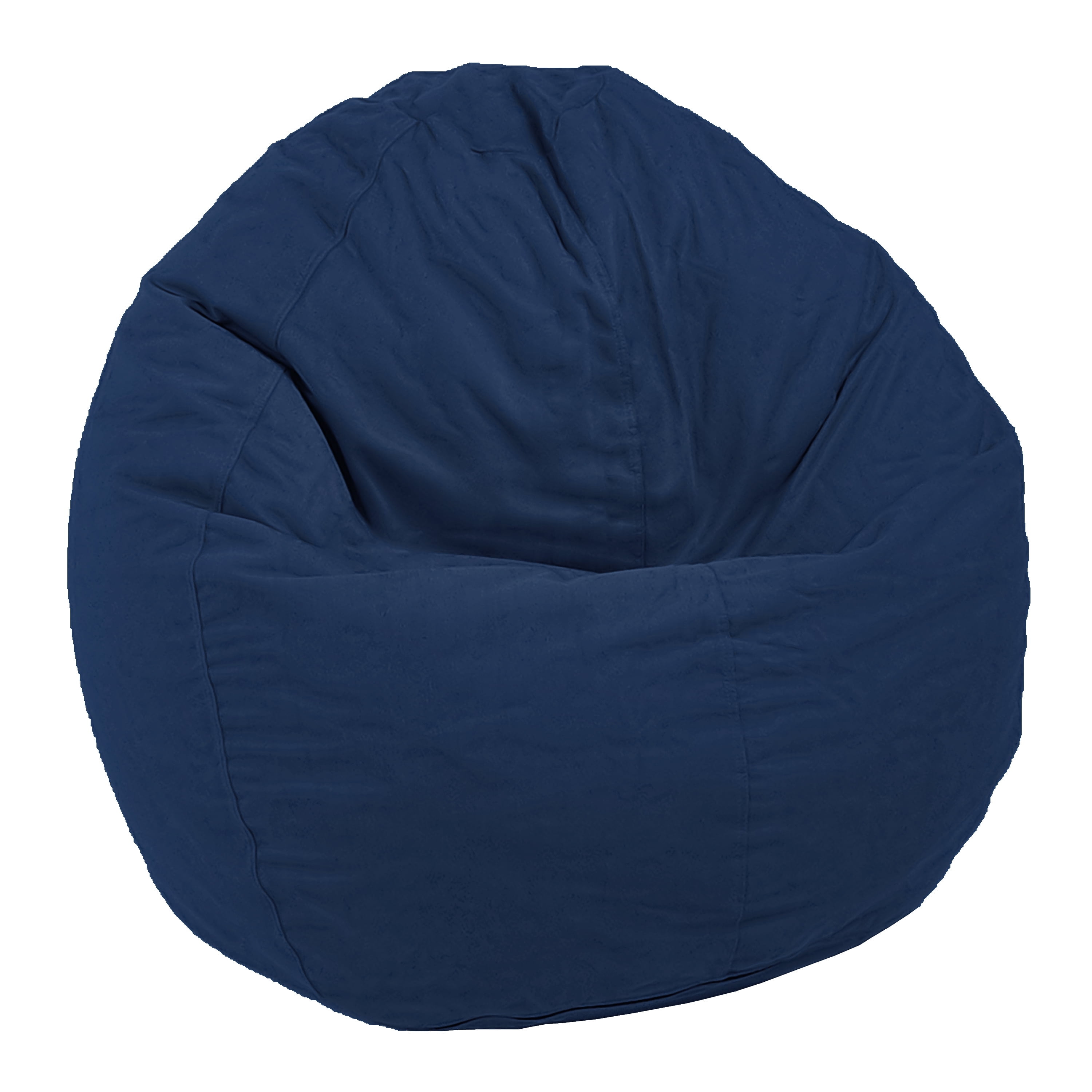 Cotton 31x33x20" Small Bean Bag Chair - w/Polystyrene Beads and ...