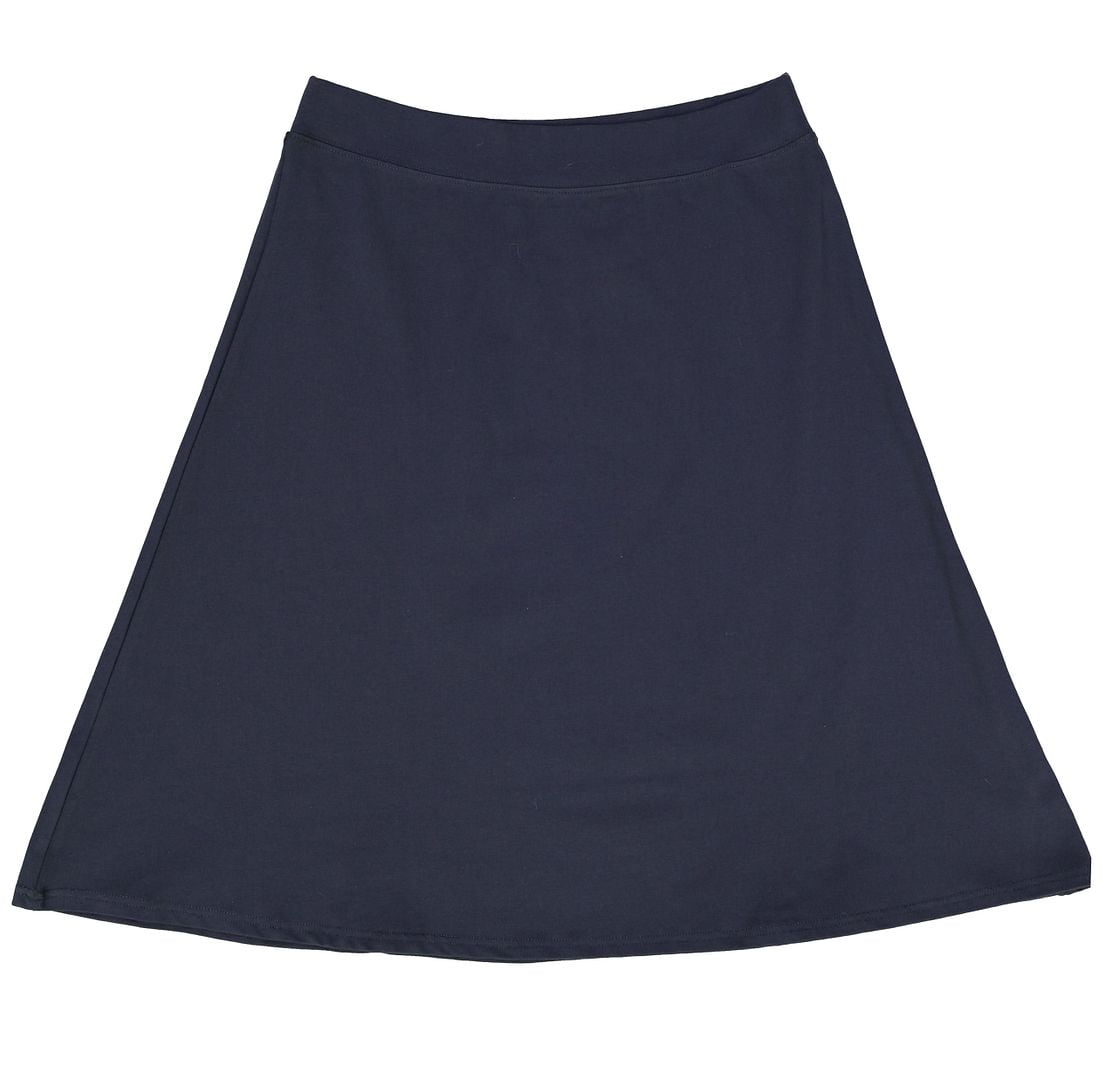 Cotton A-Line Midi Skirt For Women By BGDK- Knee Length Skirt With ...