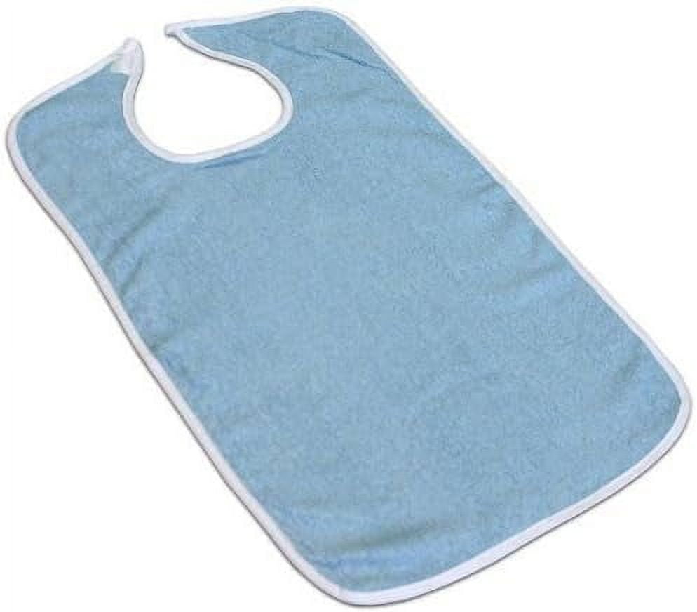 Cotton Adult Bib - Meal Time Clothing Spill Protector, Reusable, Easy ...