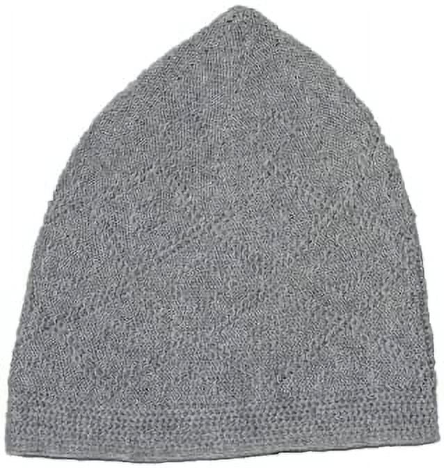 Cotton Adult Men's Islamic Prayer Cap (Light Grey, Free Size ...
