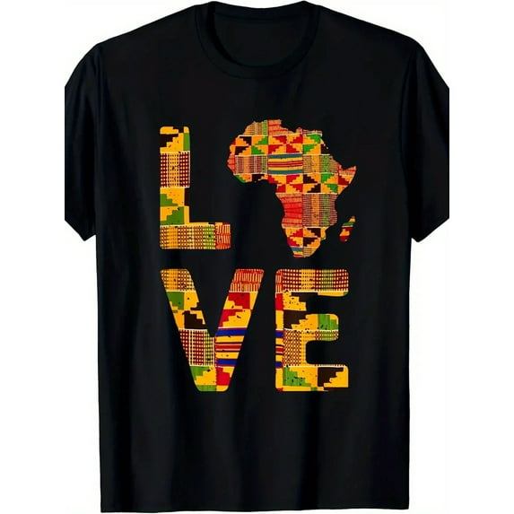 [Cotton African Map Tee] 100% Cotton African Map Graphic Tee - Comfort ...