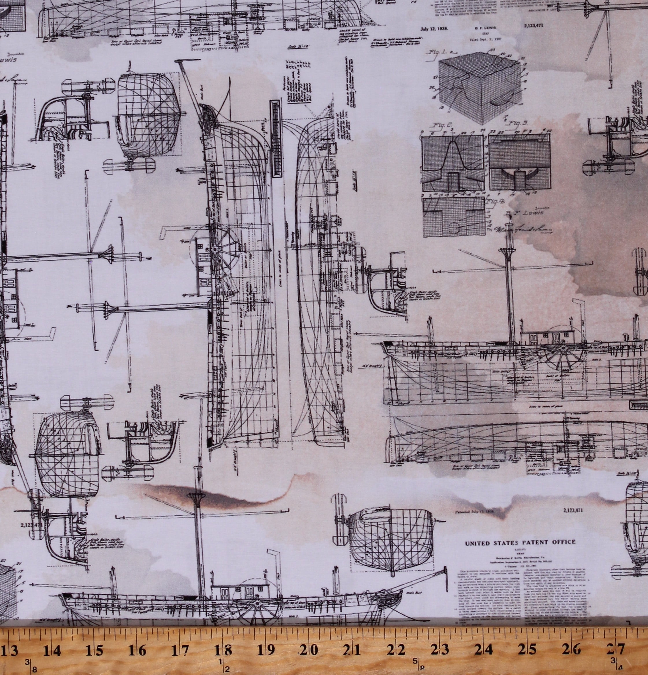 Cotton All Hands On Deck Boat Ship Blueprints Build Construct Buoyancy ...