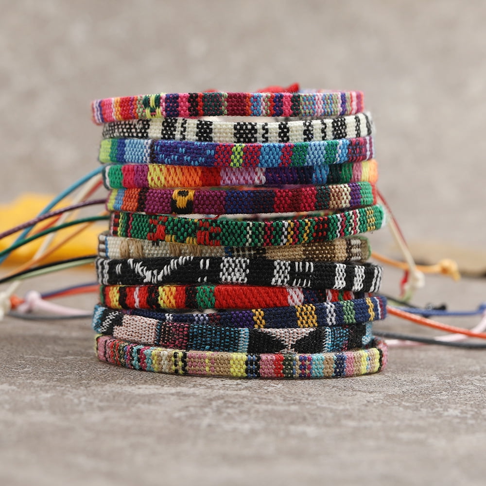 Cotton And Linen Fabric Woven Bracelet Simple All-match Friendship ...
