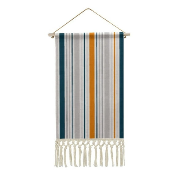 Cotton And Linen Fringe Hanging Picture 19.6×10in Thick And Comfortable ...