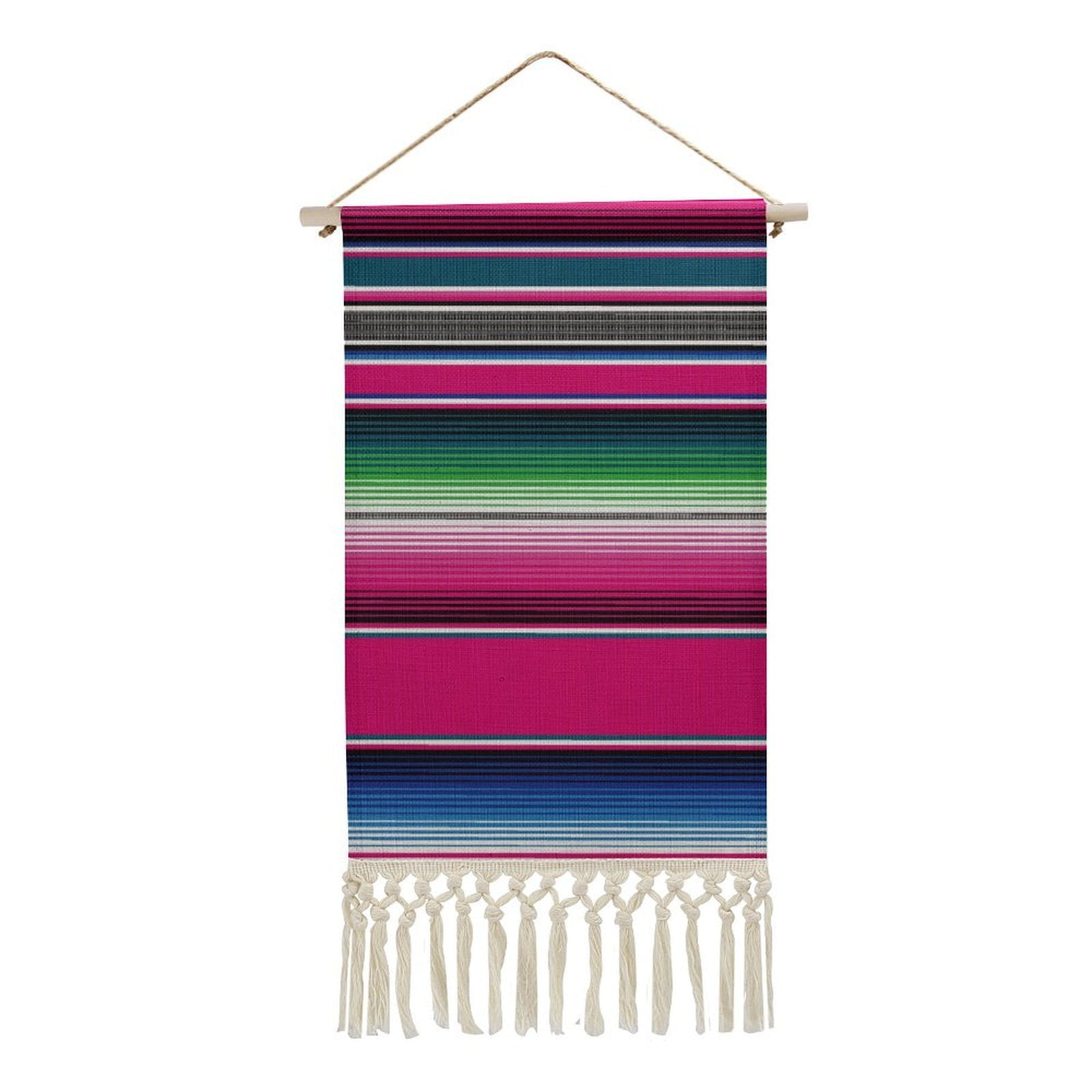 Cotton And Linen Fringe Hanging Picture 19.6×10in Thick And Comfortable ...