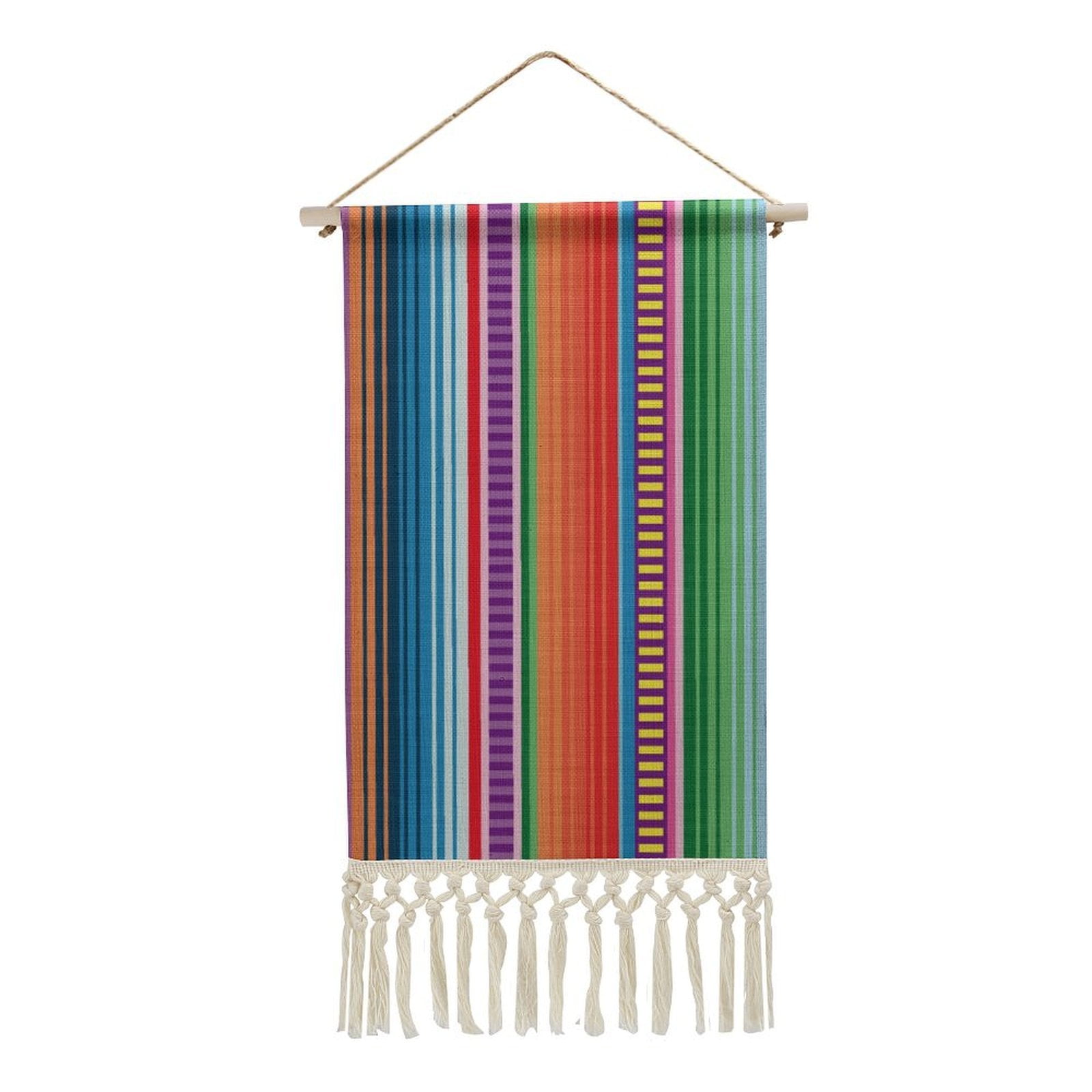 Cotton And Linen Fringe Hanging Picture 19.6×10in Thick And Comfortable ...