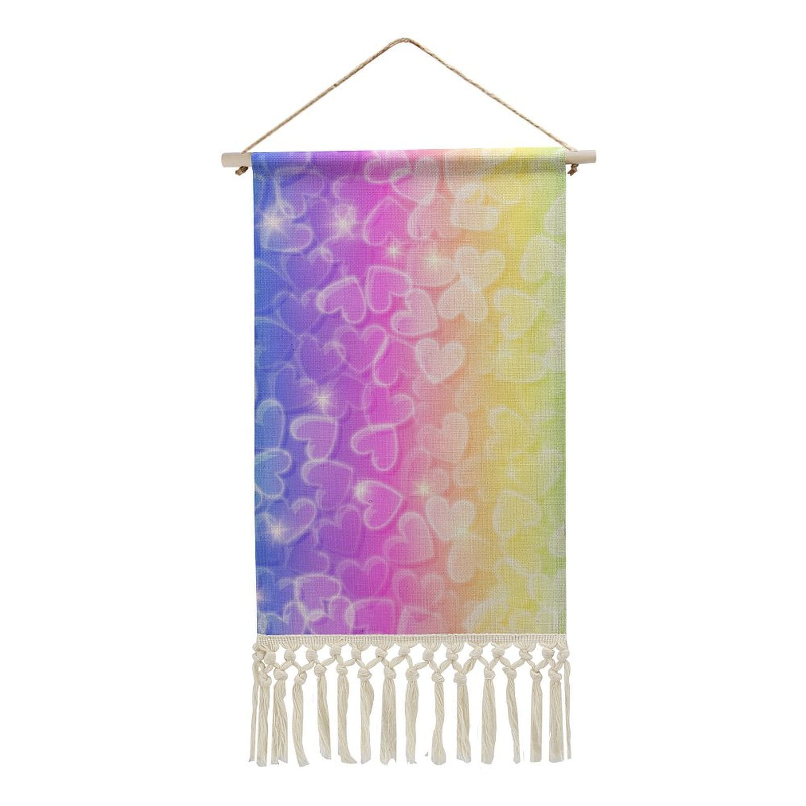 Cotton And Linen Fringe Hanging Picture 19.6×10in Thick And Comfortable ...