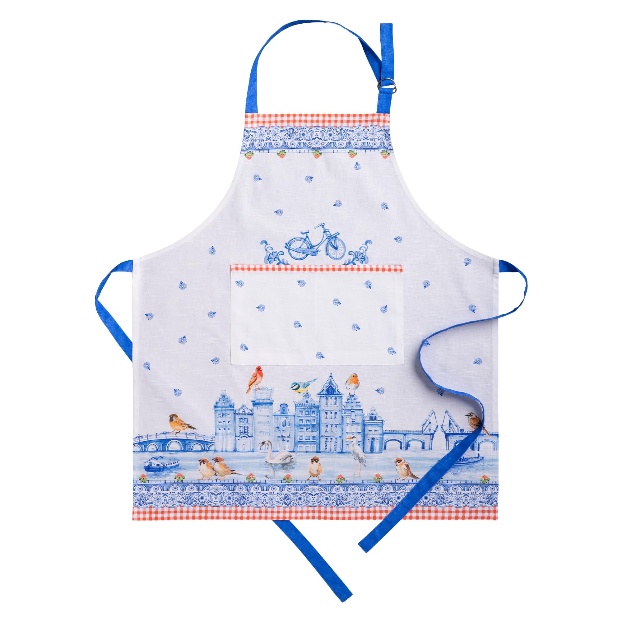 Cotton Apron 007 - Amsterdam Canals 1 Cooking Gardening Serving ...