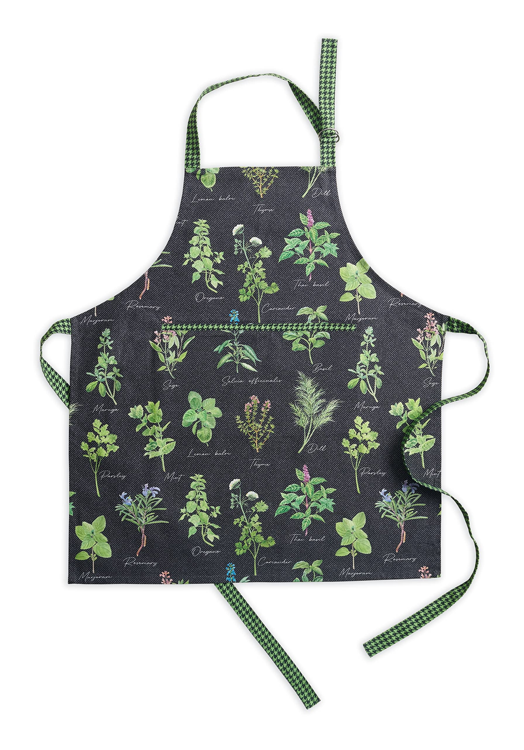Cotton Apron 008 - Fresh Herbs, 1 Count Cooking & Gardening Use ...