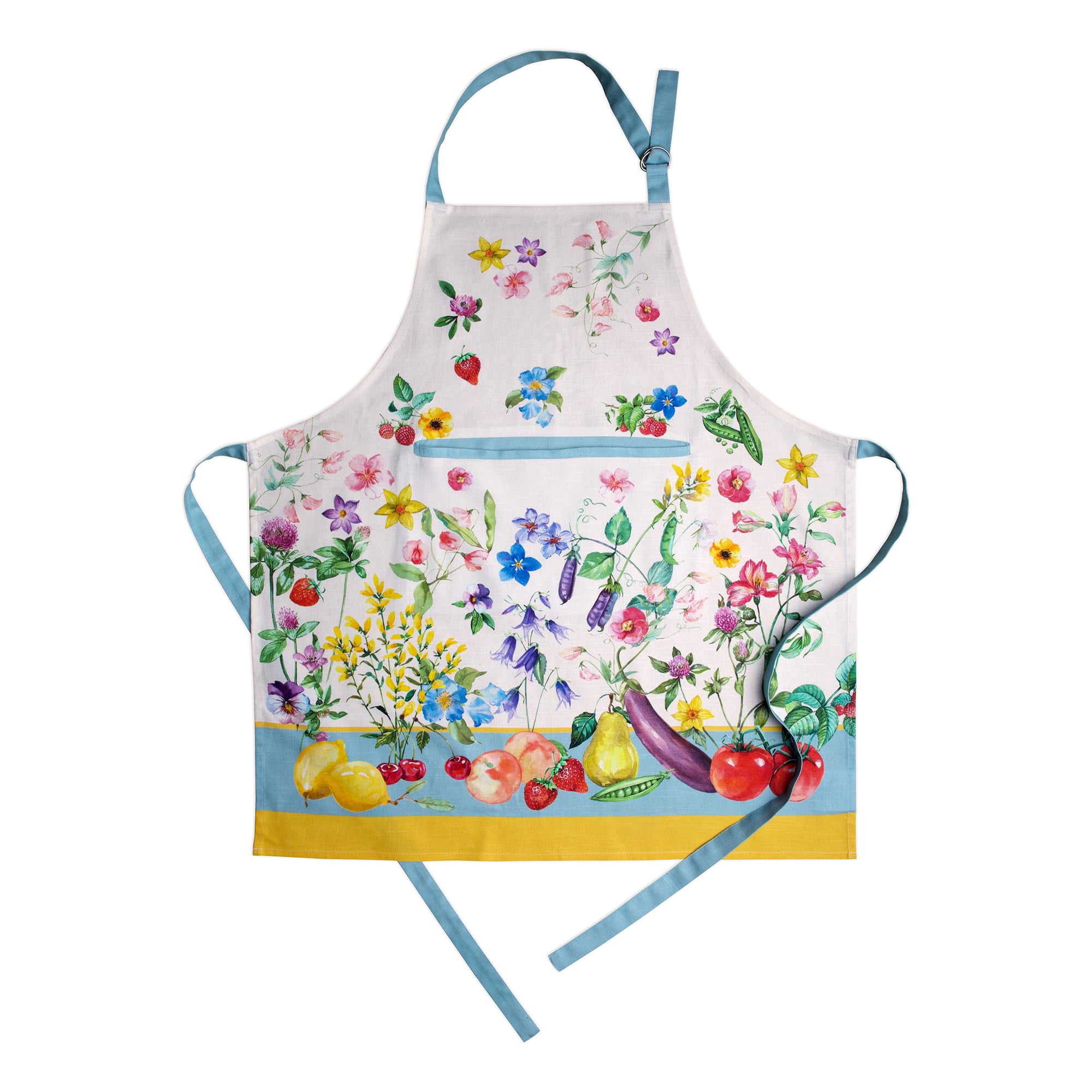 Cotton Apron 042 - Giverny 1 Size Adult Cooking Gardening Serving ...