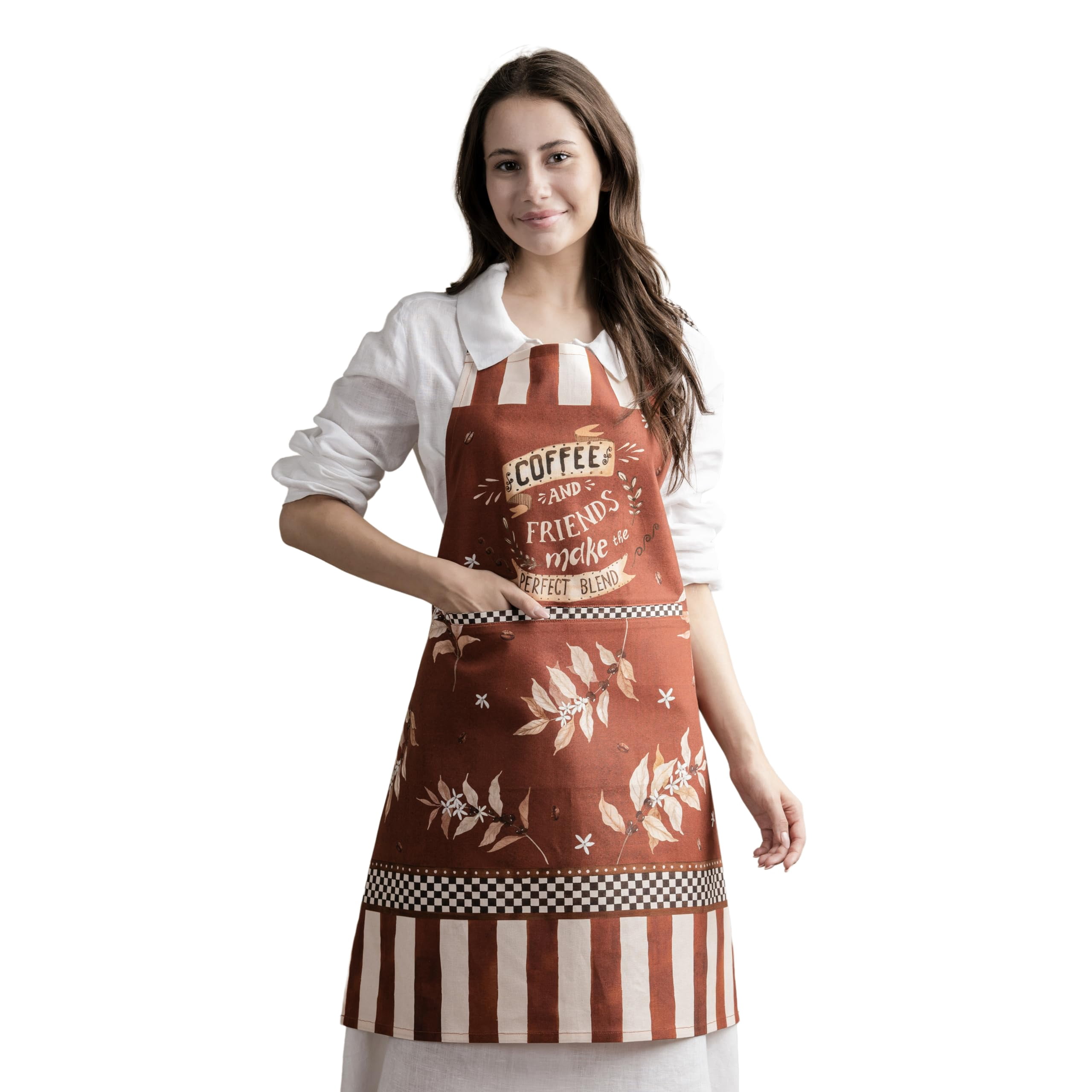 Cotton Apron 114 - Perfect Blend 1 Adult Size Cooking and Everyday Use ...
