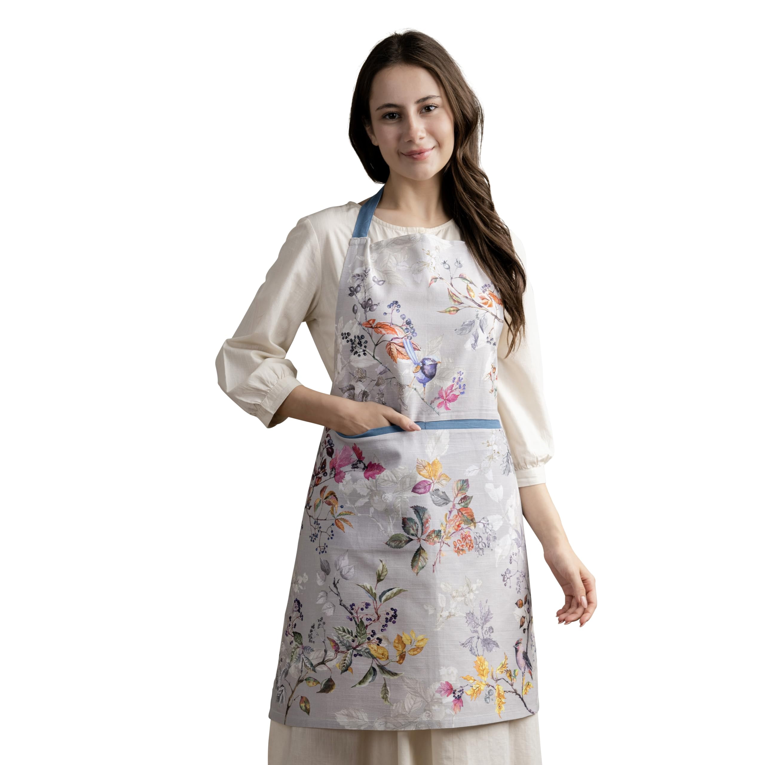 Cotton Apron 155 - Equinoxe - Grey 1 Cooking, Gardening, Serving ...