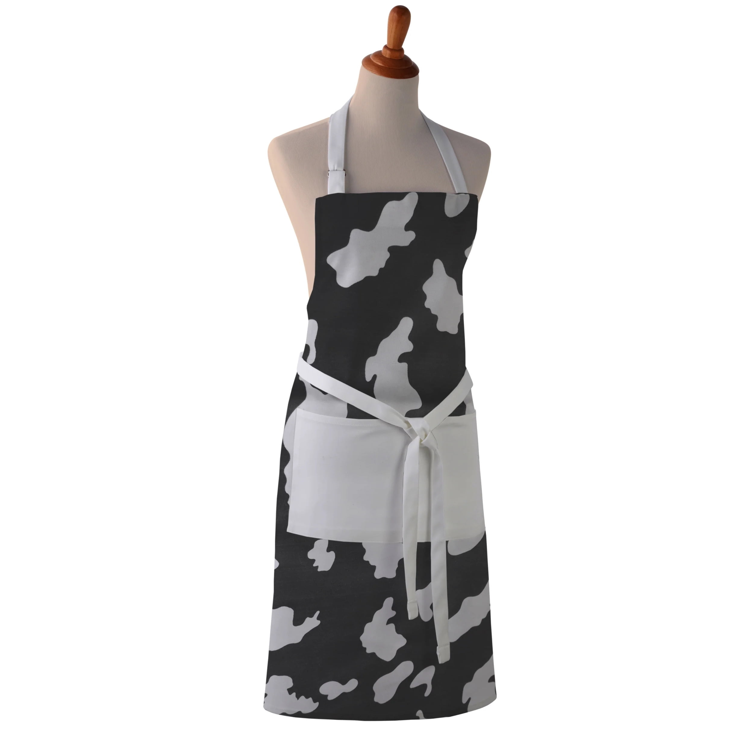 Cotton Apron - Cow Print - Kitchen BBQ Restaurant Cooking Painters ...