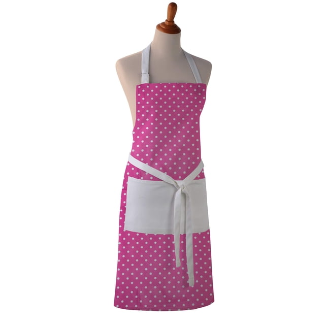 Cotton Apron - Small Dots Print - Kitchen BBQ Restaurant Cooking ...