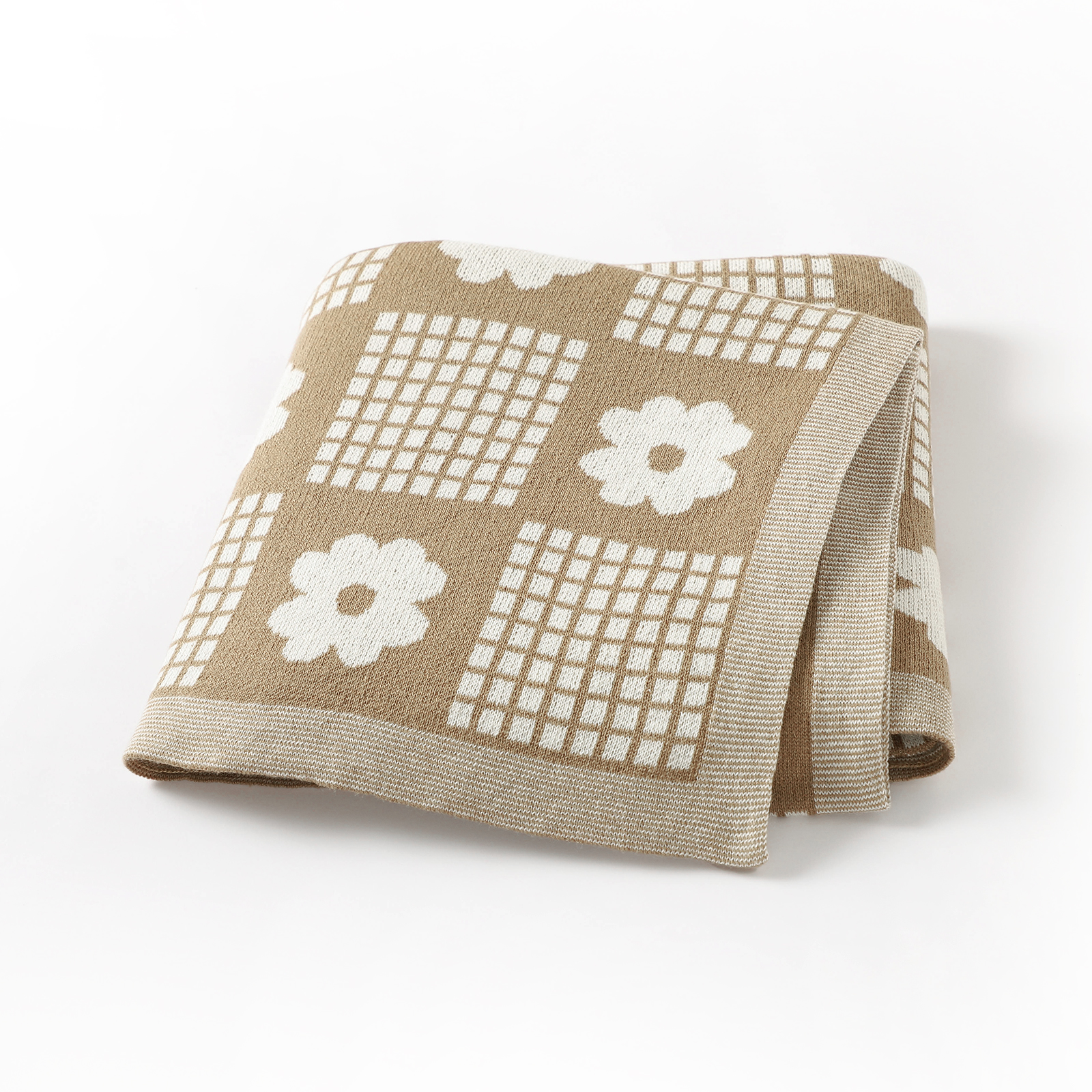 Cotton Baby Blanket Knitted Newborn Girl Boy Bedding Quilt 90*70CM ...