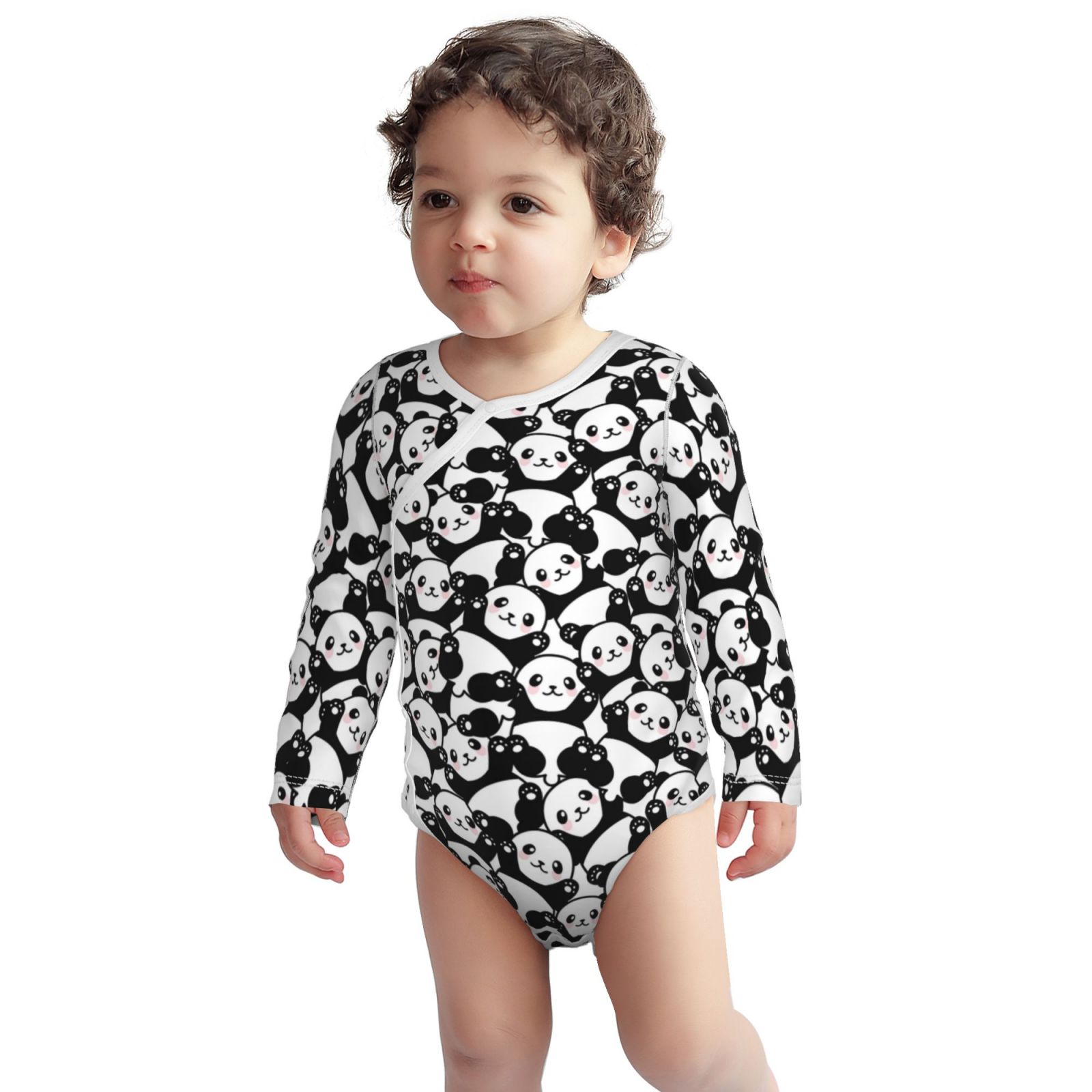 Cotton Baby Onsies, Cute Panda K Unisex Newborn Baby Long Sleeve ...
