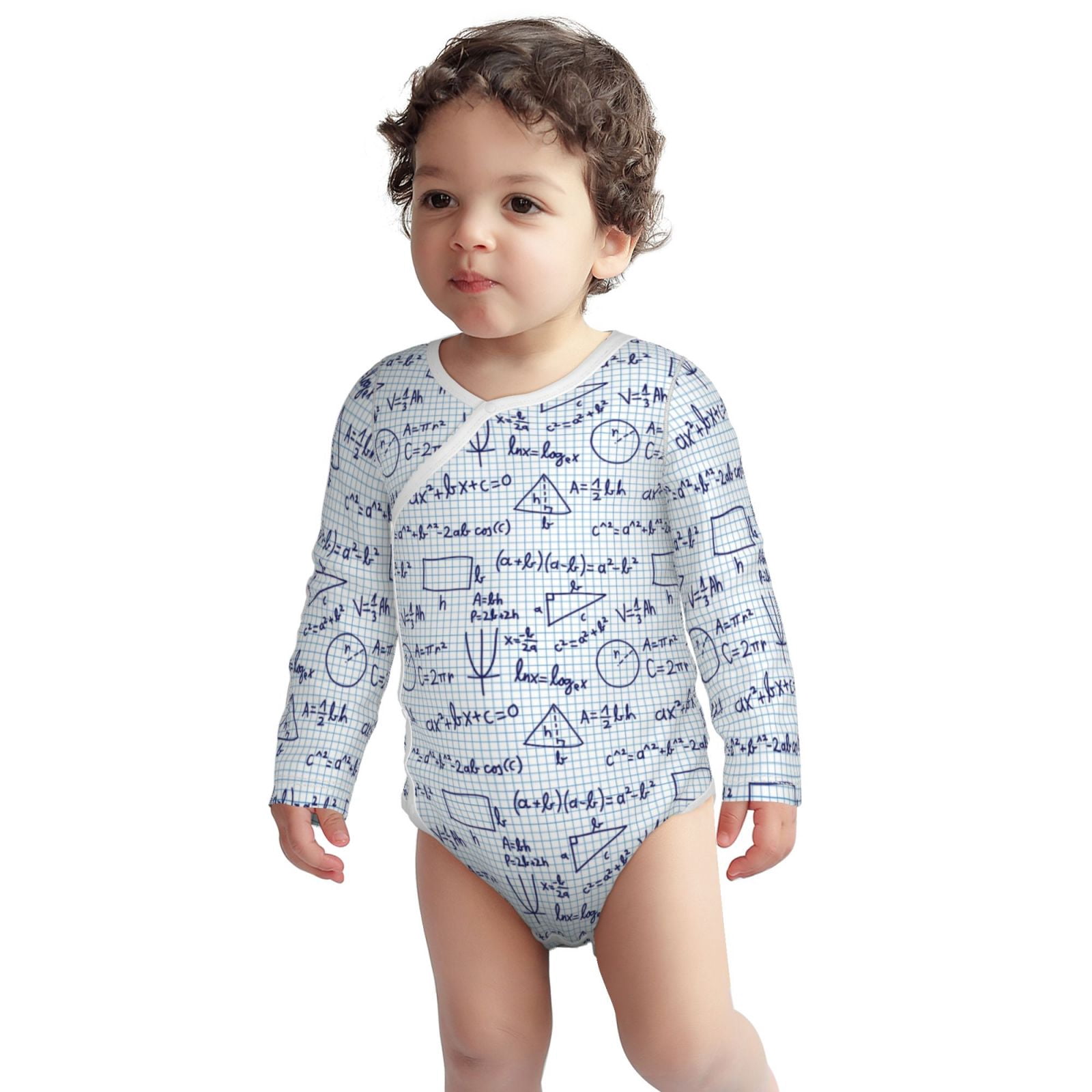 Cotton Baby Onsies, Tasteful Math equation Unisex Newborn Baby Long ...