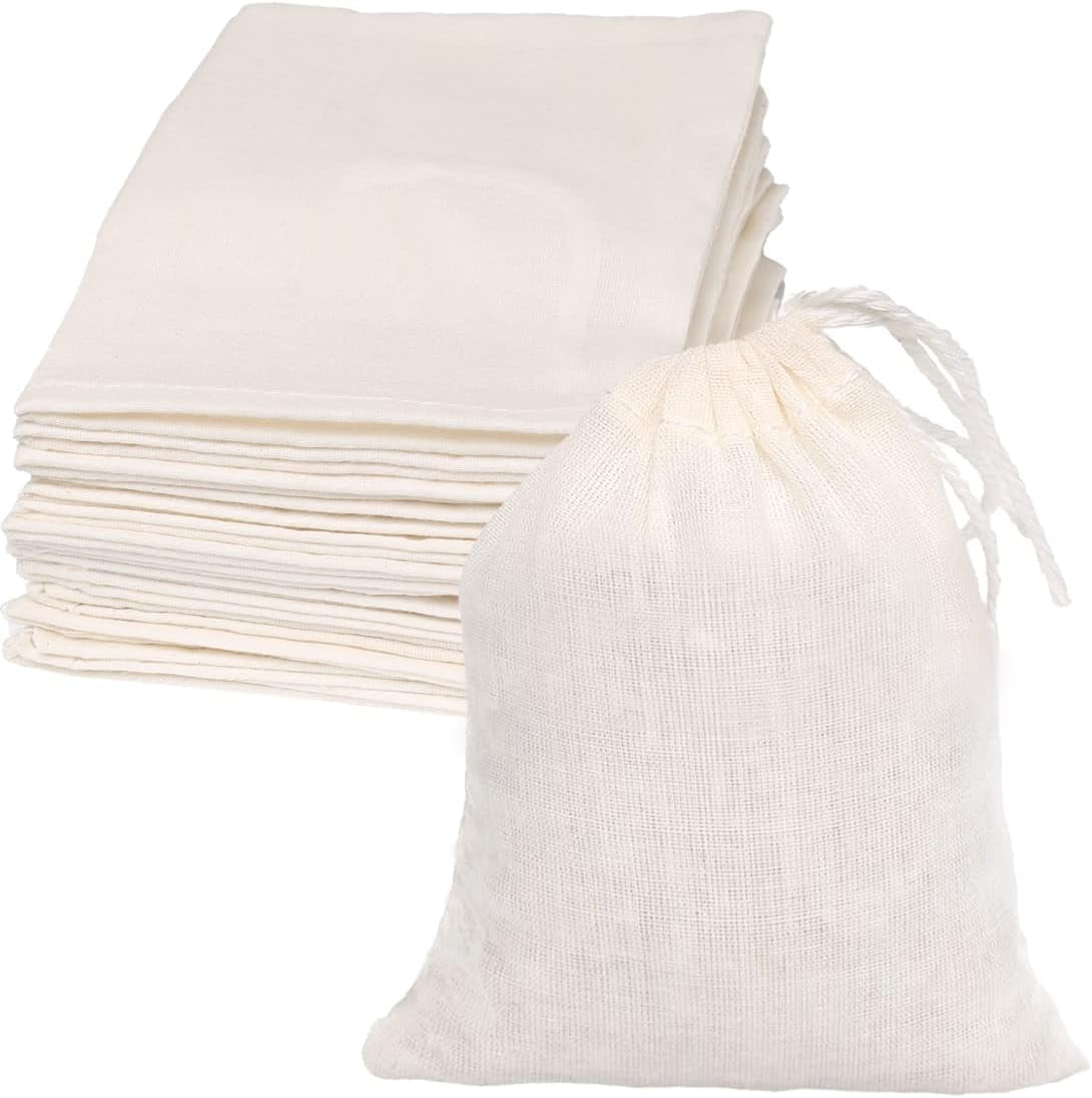 Cotton Bags Muslin Bags Sachet Bag for Home Supplies (6x8 Inch 10 Pack ...