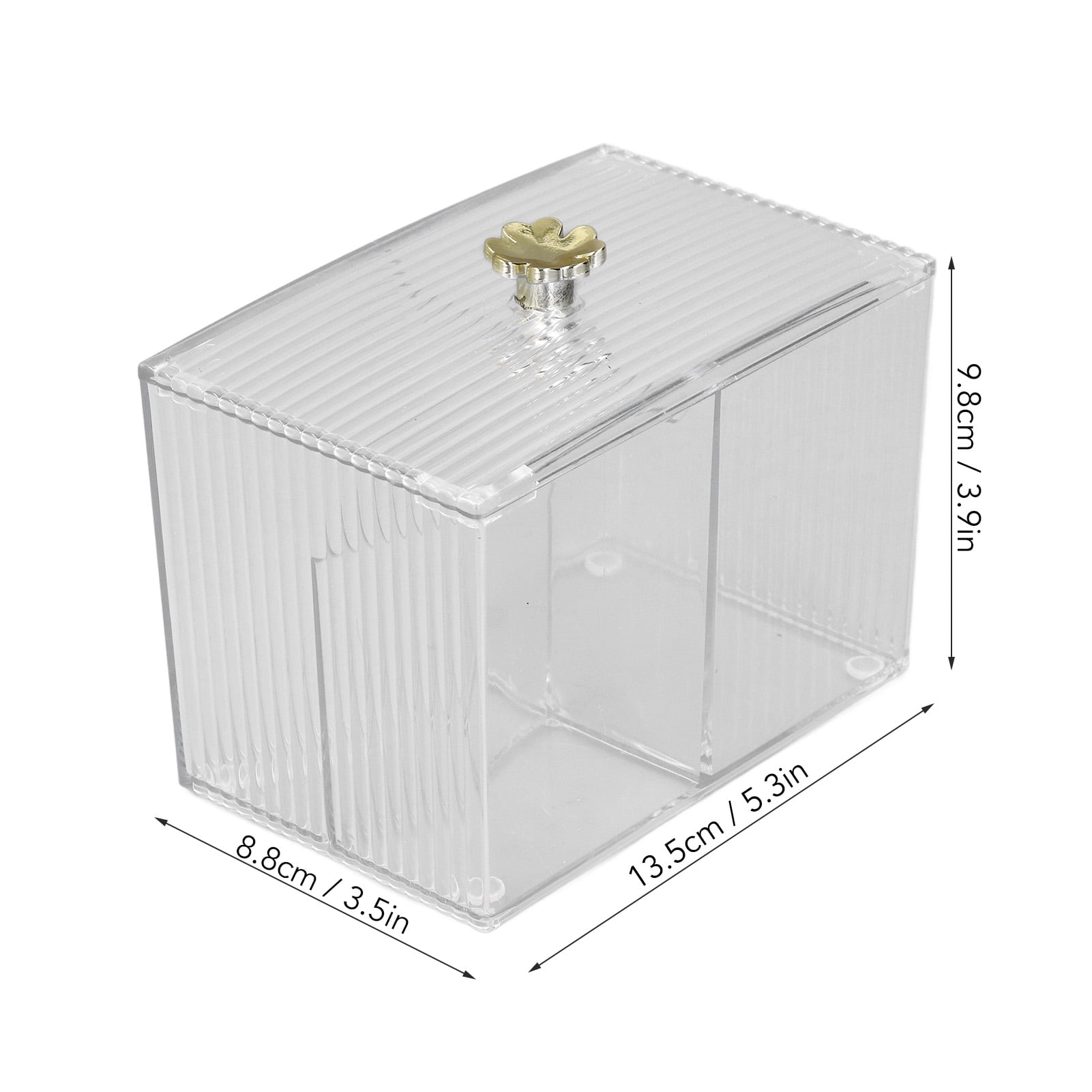 Cotton Ball Swab Dispenser Set , Transparent Storage For Bathroom ...