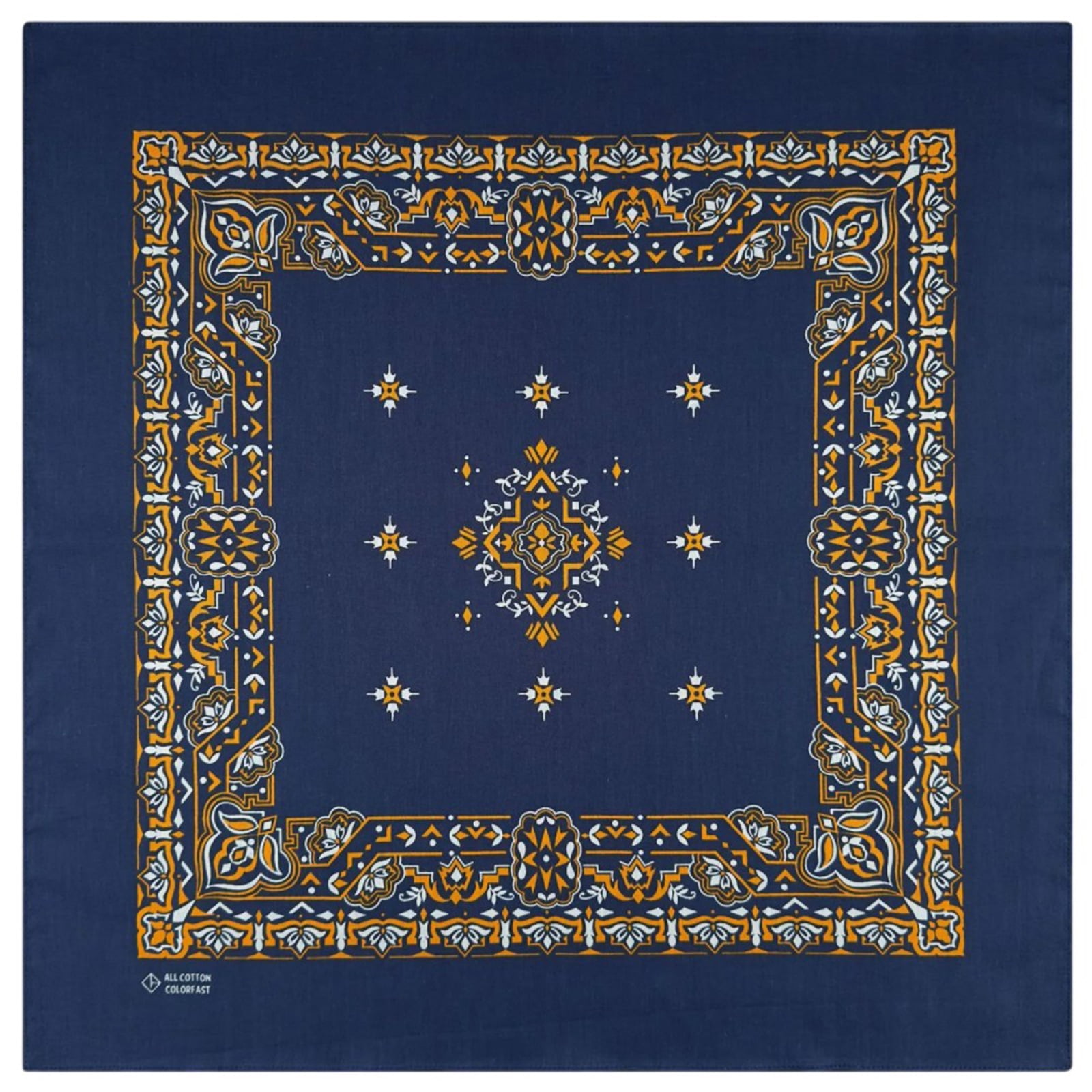 Cotton Bandanas Hiphop Neck Scarf Western Printing Headscarf Women ...