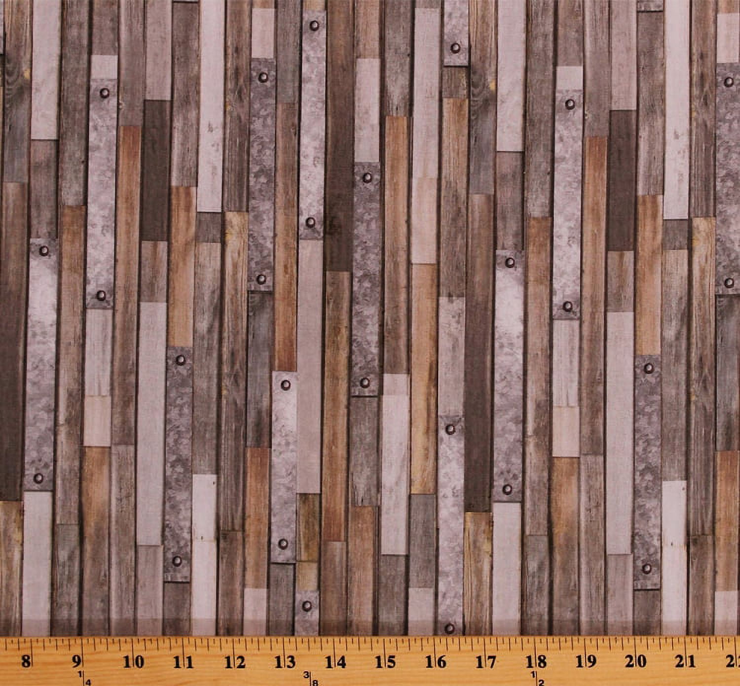 Cotton Barn Wood Gray Brown Wooden Boards with Bolts Floorboards ...