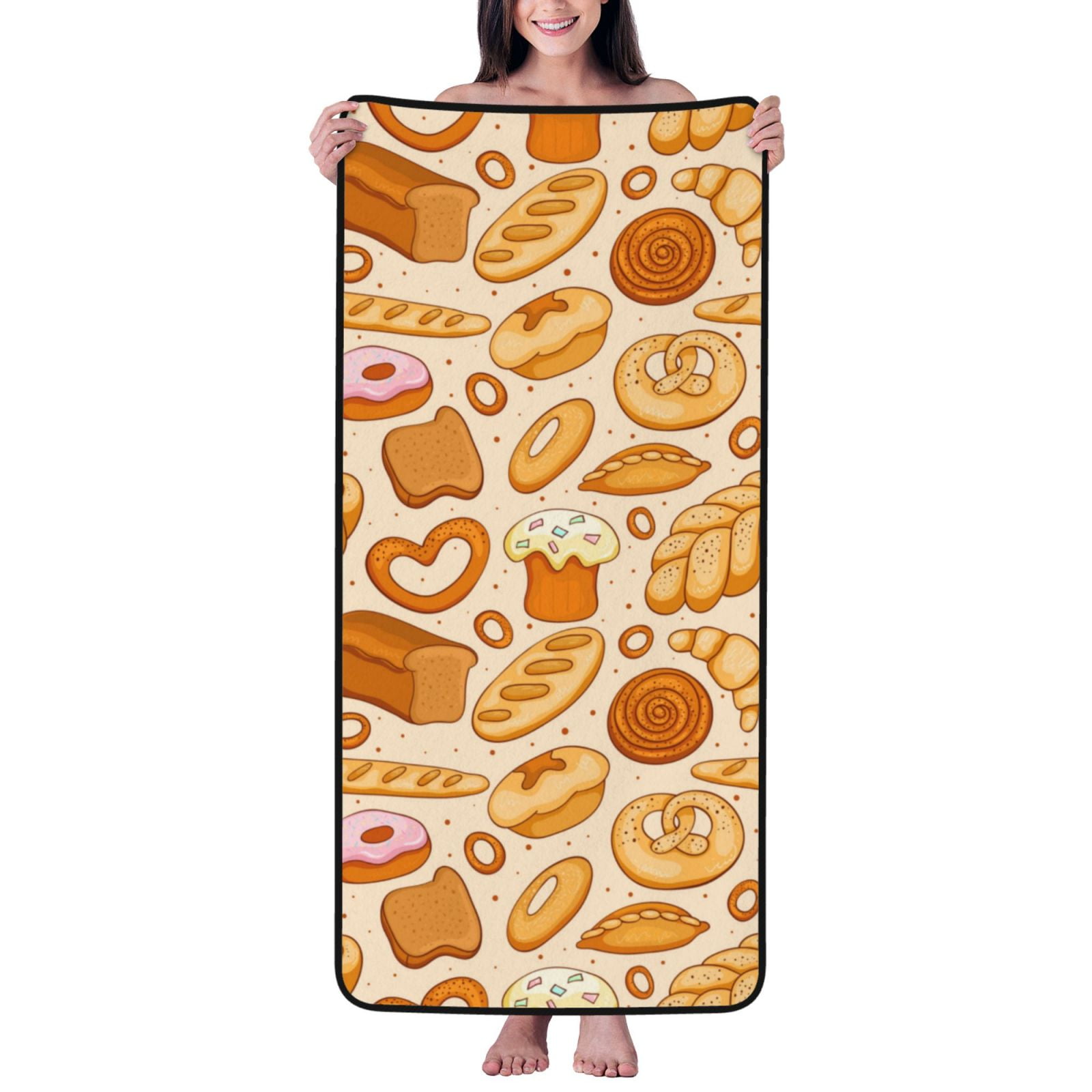 Cotton Bath Towels for Bathroom - Various Bread Microfiber Towels for Body Bath Sheets ...