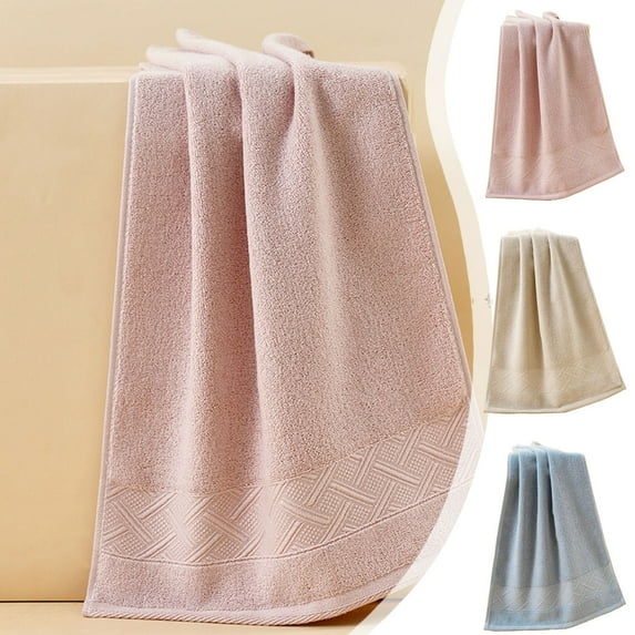 Cotton Bath Towels, Large Elongated Towels, 100% Pure Cotton, Thickened ...