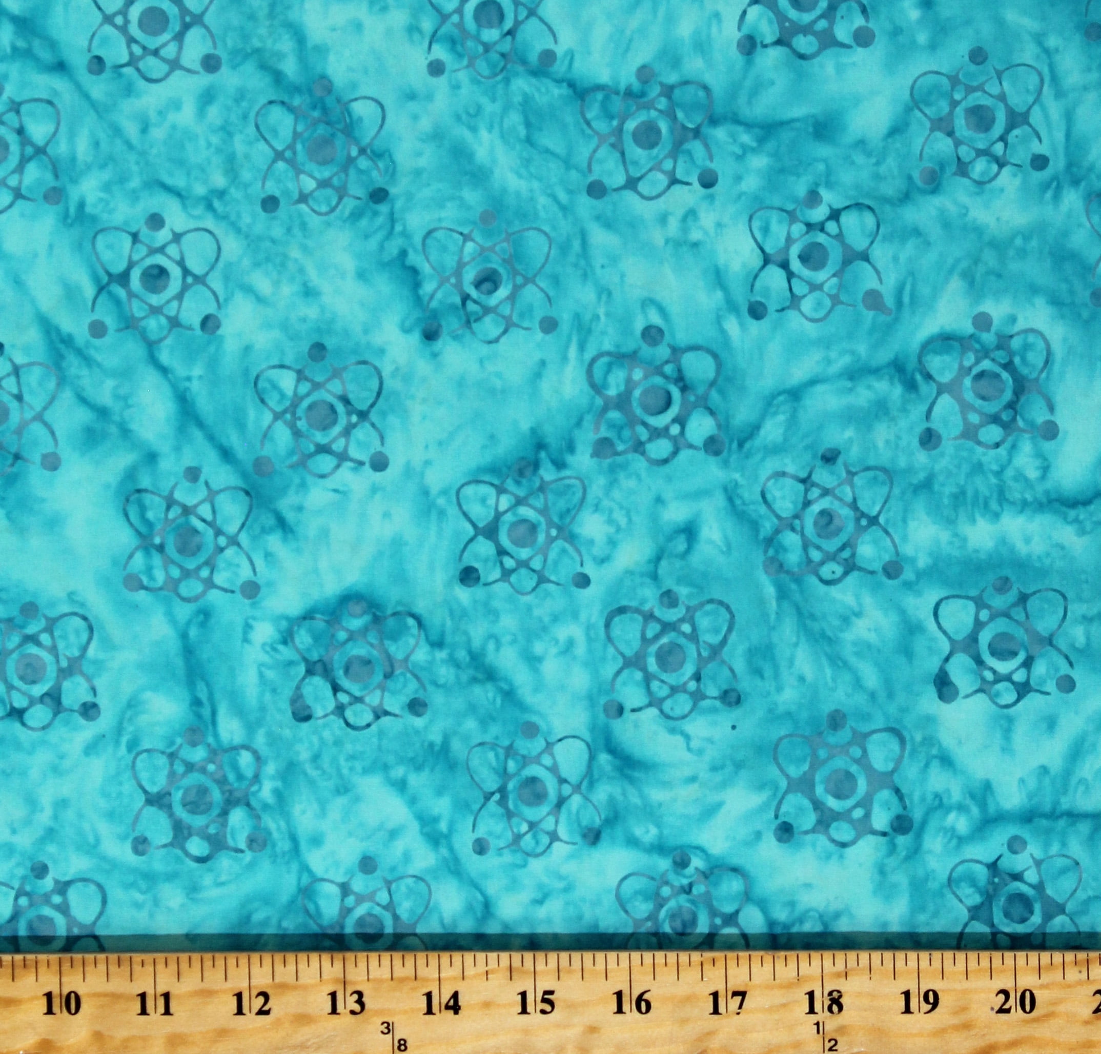Cotton Batik Atomic Model Science Academic Atom Scuba Blue Cotton ...