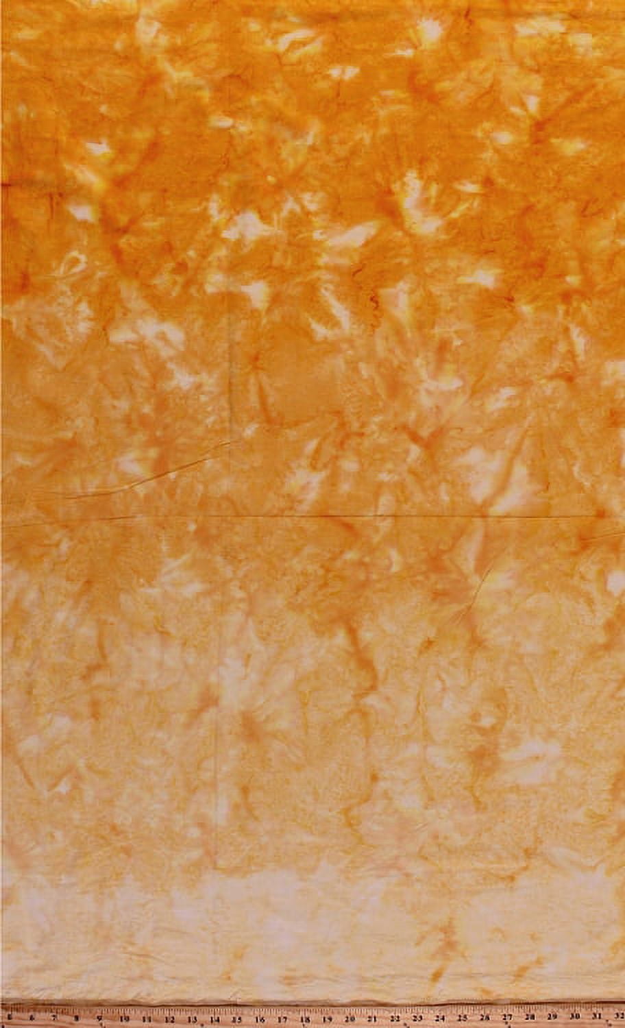 Cotton Batik Yellow Ombre Gradations Variations Mottled Style Hand ...